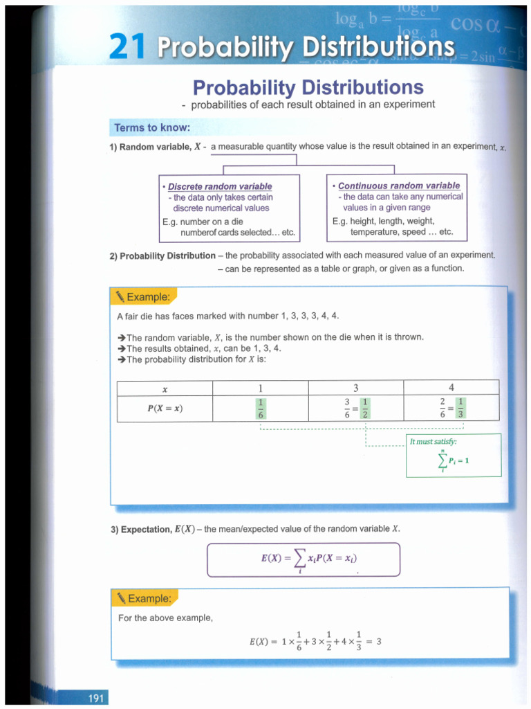 21 IB Probability Distrution | PDF