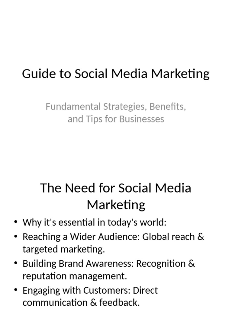 Social Media Marketing Guide | PDF