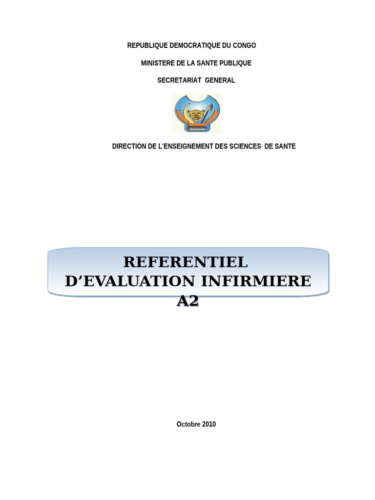 Référentiel d'Évaluation Infirmière A2 | PDF | Compétence (Ressources ...