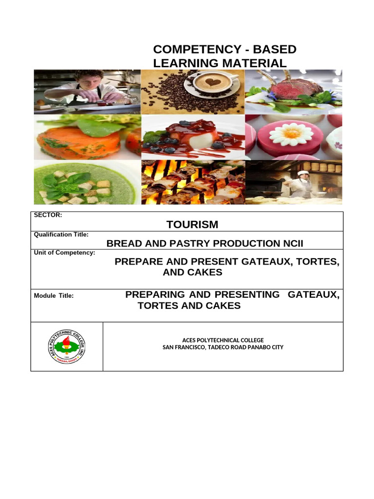 Eson CBLM Final | PDF | Cakes | Icing (Food)