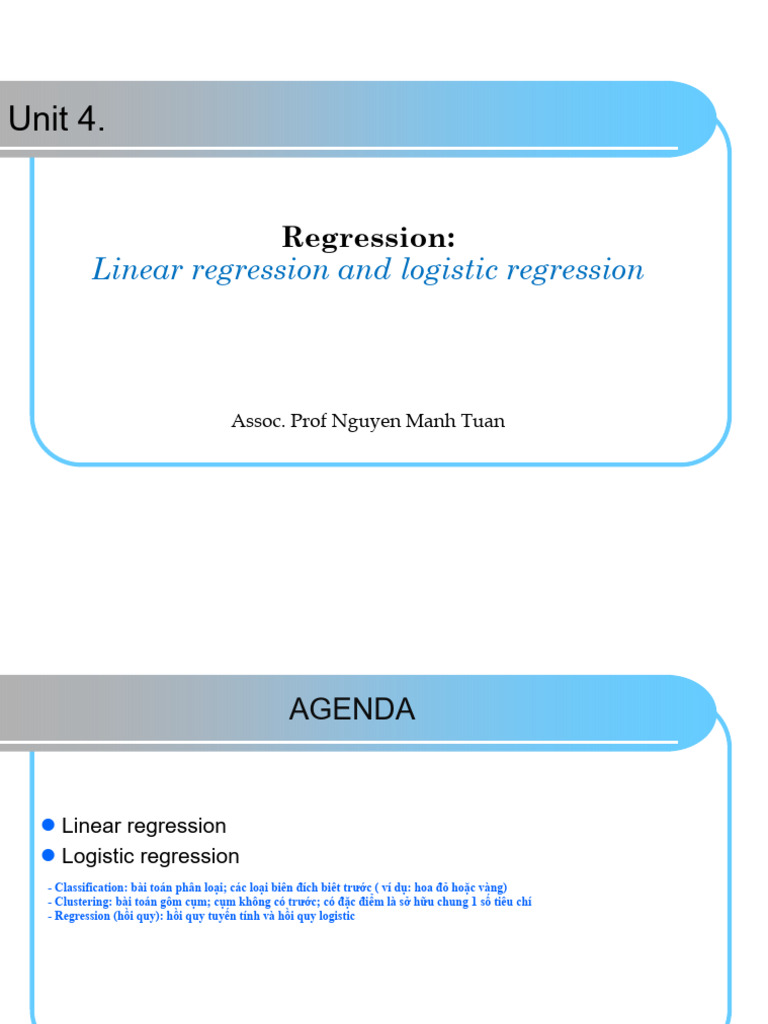 Unit 5 Regression | PDF