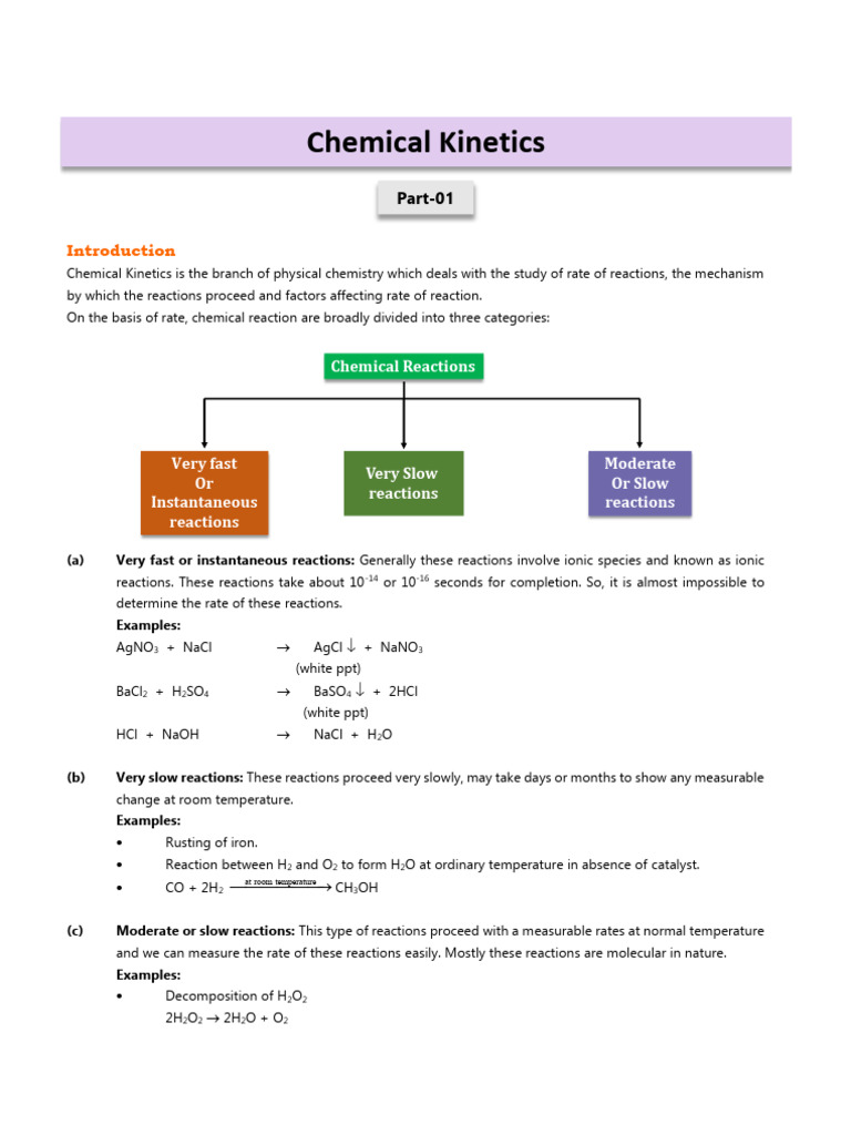 Chemical Kinetics | PDF | Reaction Rate | Activation Energy