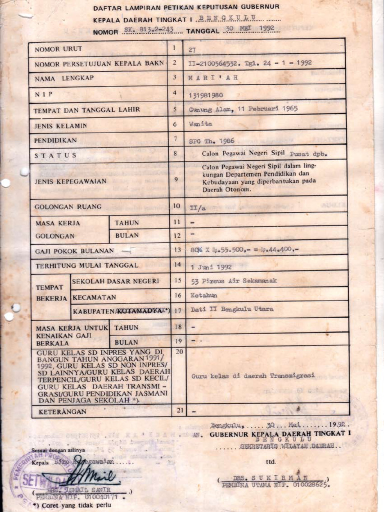 Berkas Pensiun | PDF