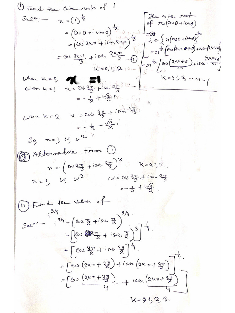 Complex Number - de Moivre | PDF