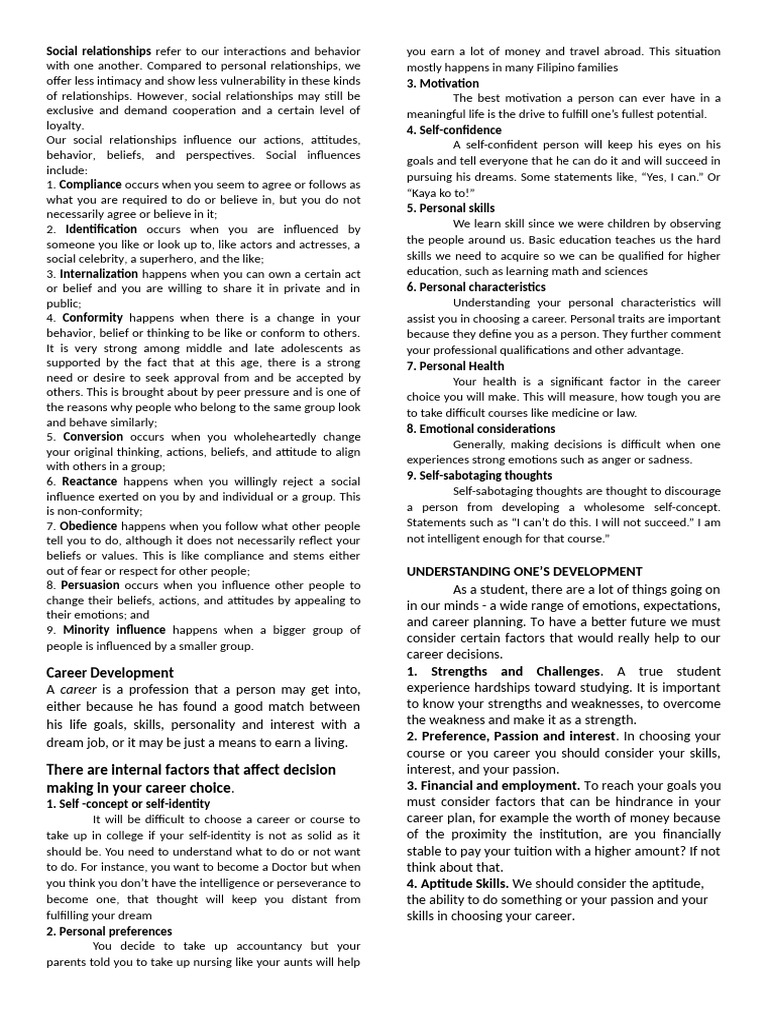 Perdev Q2 | PDF | Attitude (Psychology) | Integrity