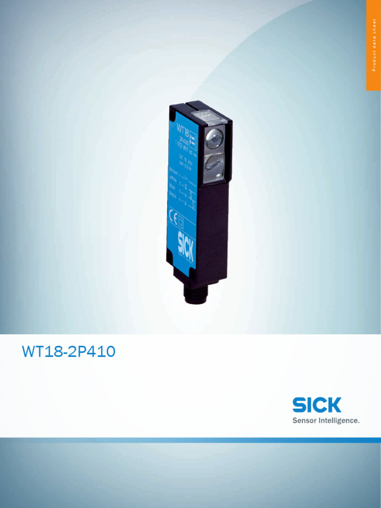 Datasheet WT18-2P410 1012895 en | PDF | Electric Power | Equipment
