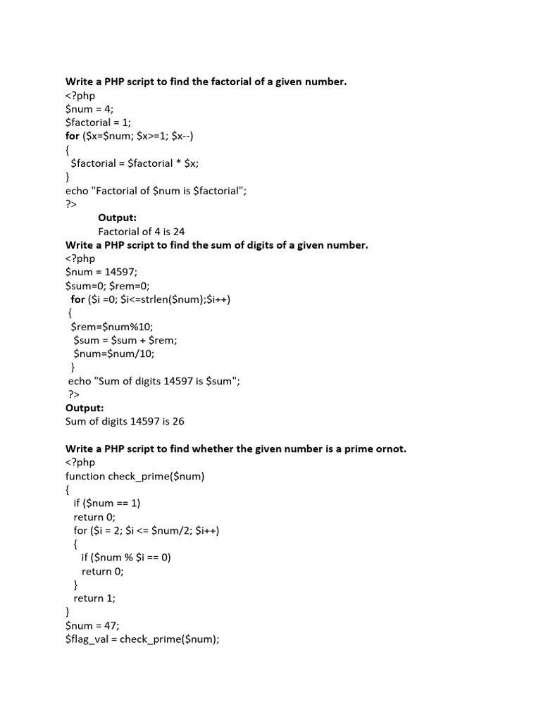PHP - Mohan | PDF | Php | Method (Computer Programming) PHP - Mohan | PDF | Php | Method (Computer Programming)