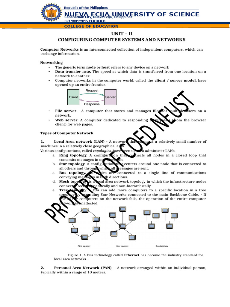 UNIT-2-ict Part 2 | PDF | Computer Network | Network Topology