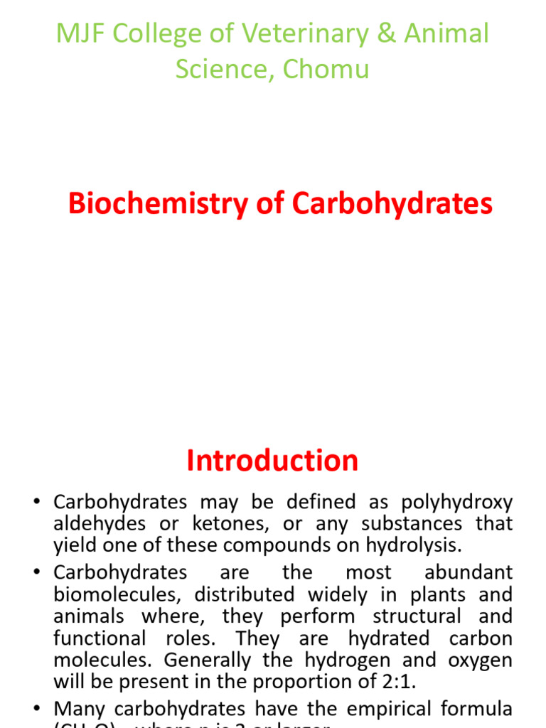R - 4 Carbohydrates | PDF | Carbohydrates | Glucose