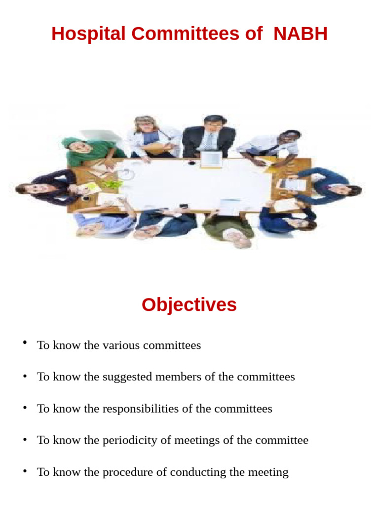 Hospital Committees For NABH | PDF | Infection | Pharmacy