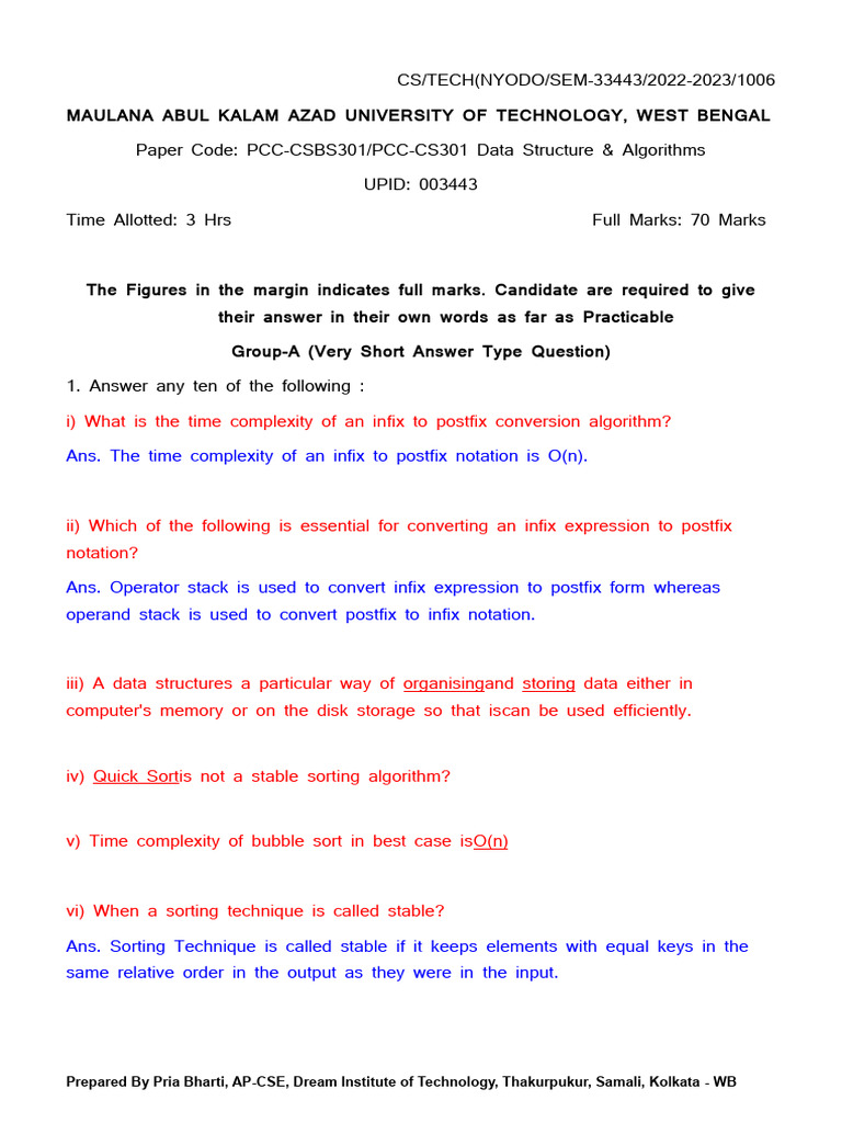 Btech Data Structures Pdf Queue Abstract Data Type Algorithms And Data Structures