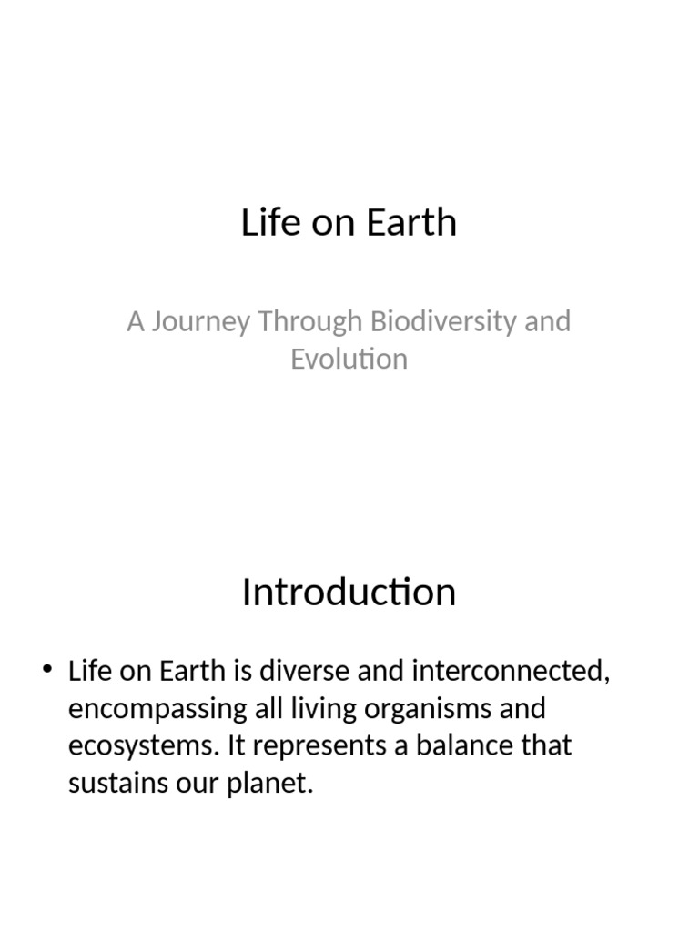 Life On Earth | PDF