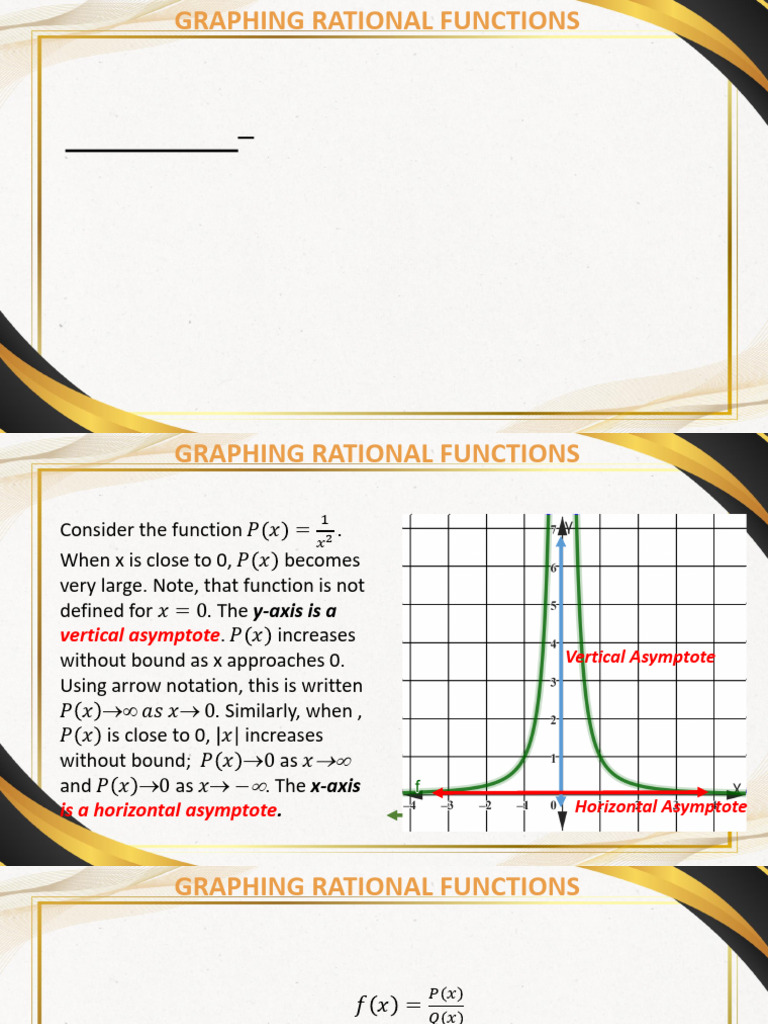 Asymptotes of Rational Functions GENMATH q1 | PDF | Asymptote ...