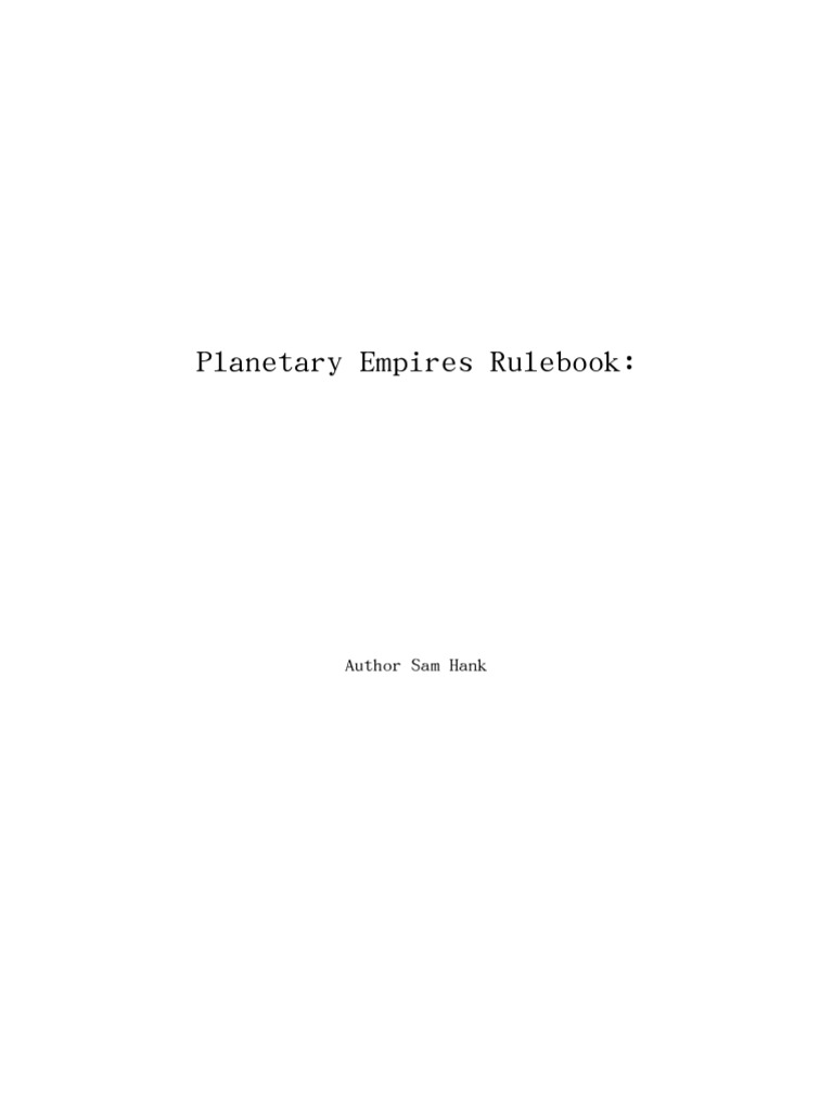 Warhammer 40K: Planetary Empires Guide | PDF | Conflicts | Military Science