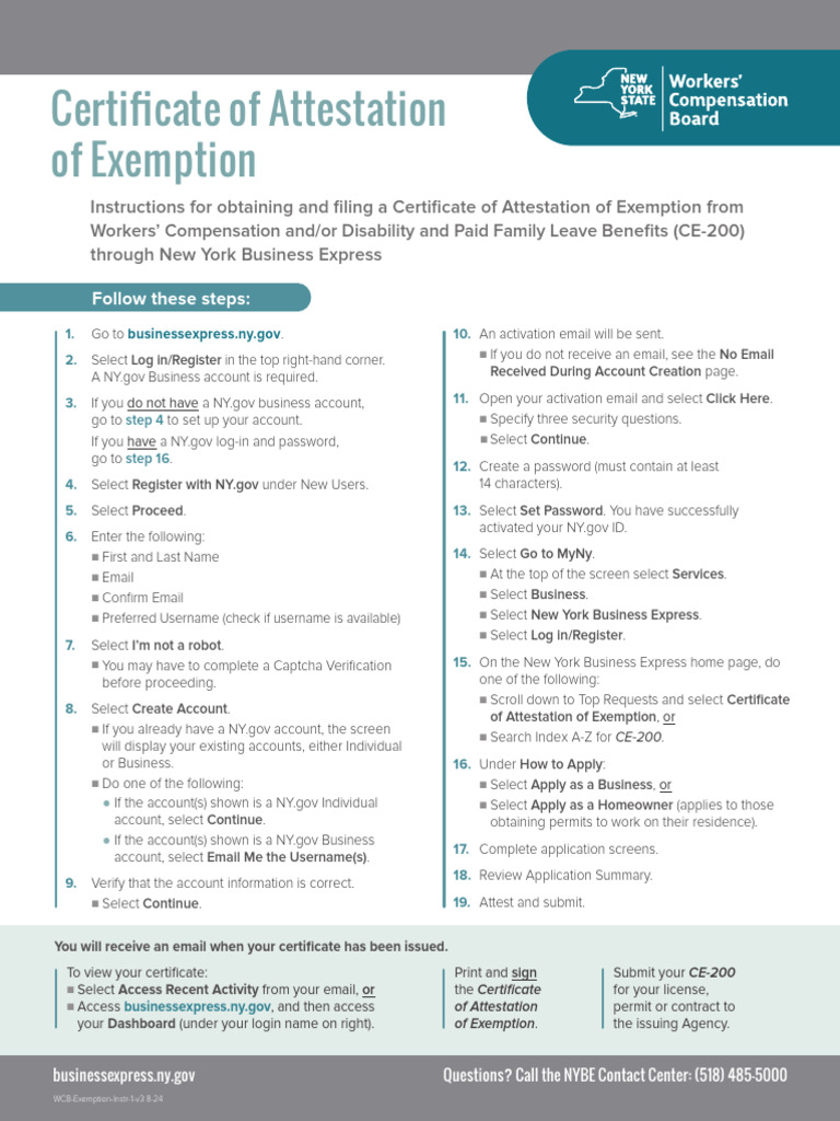 How to File CE-200 in NY Business Express | PDF | User (Computing ...