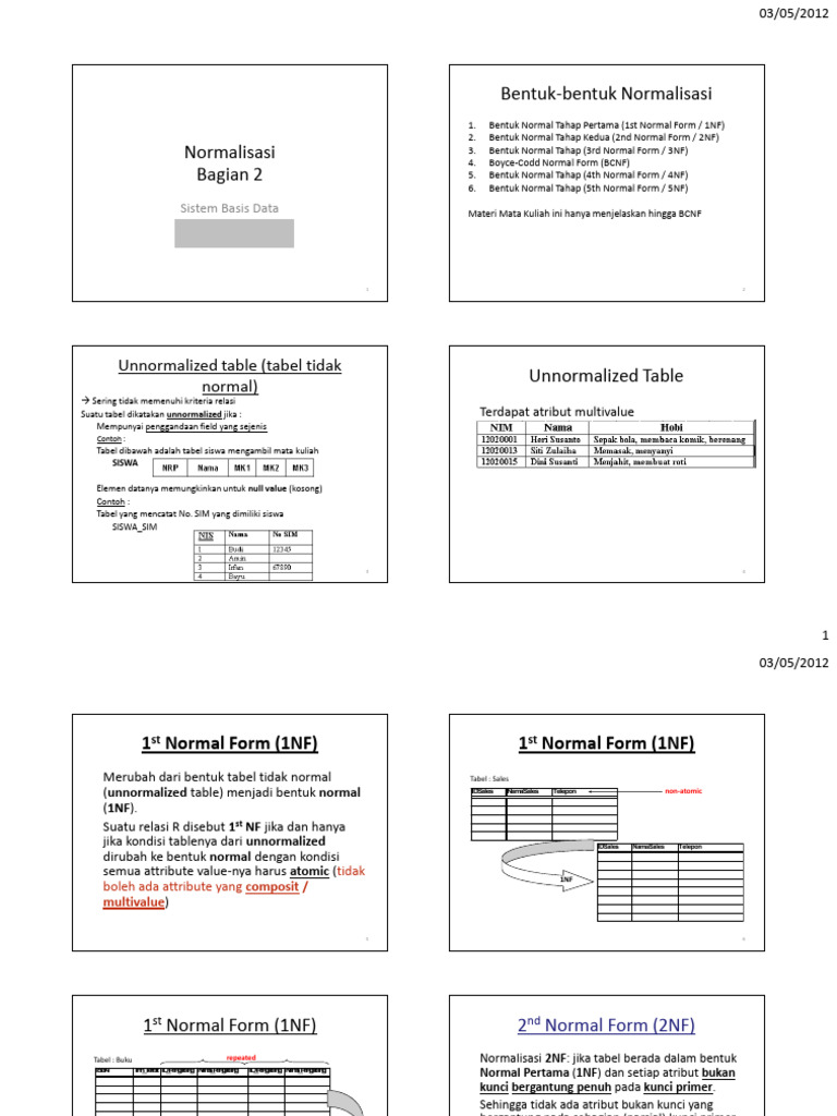 8 Normalisasi Bag2 | PDF