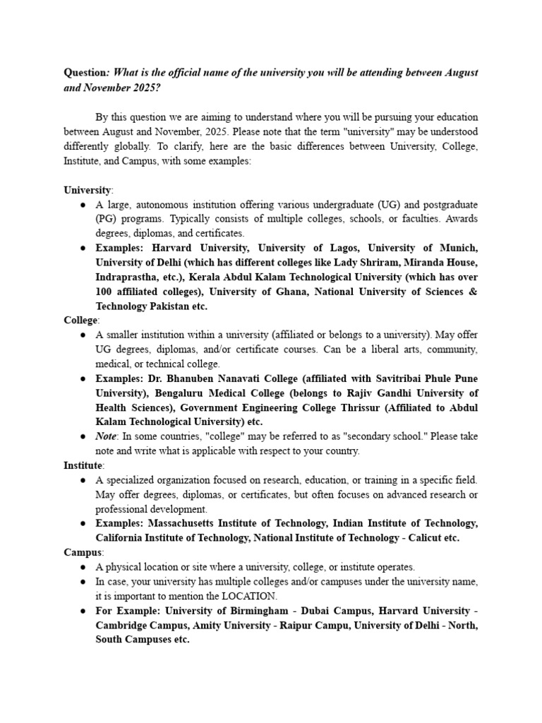 One-Pager - University | PDF | College | Educational Institutions