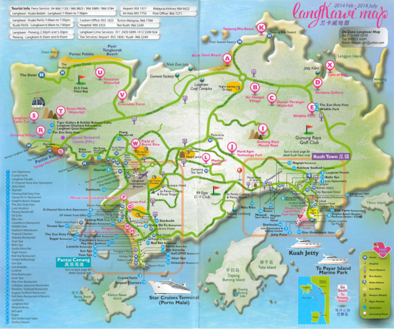 Tourist Map Langkawi | PDF