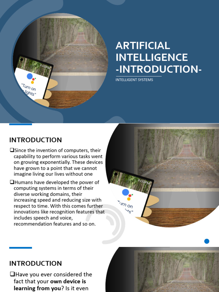 Lesson1 Introduction - To.intelligent - Systems | PDF | Artificial Intelligence | Intelligence ...