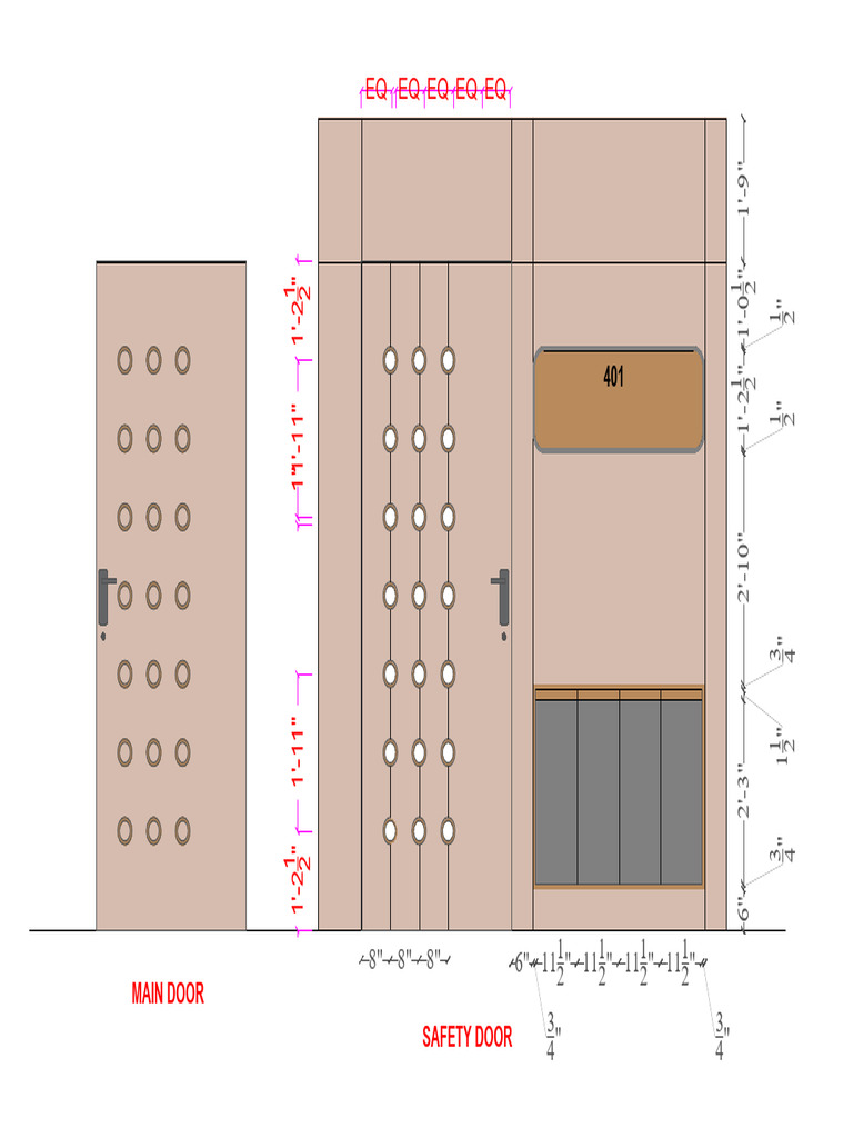 Roscoe Main Door Plan Design | PDF
