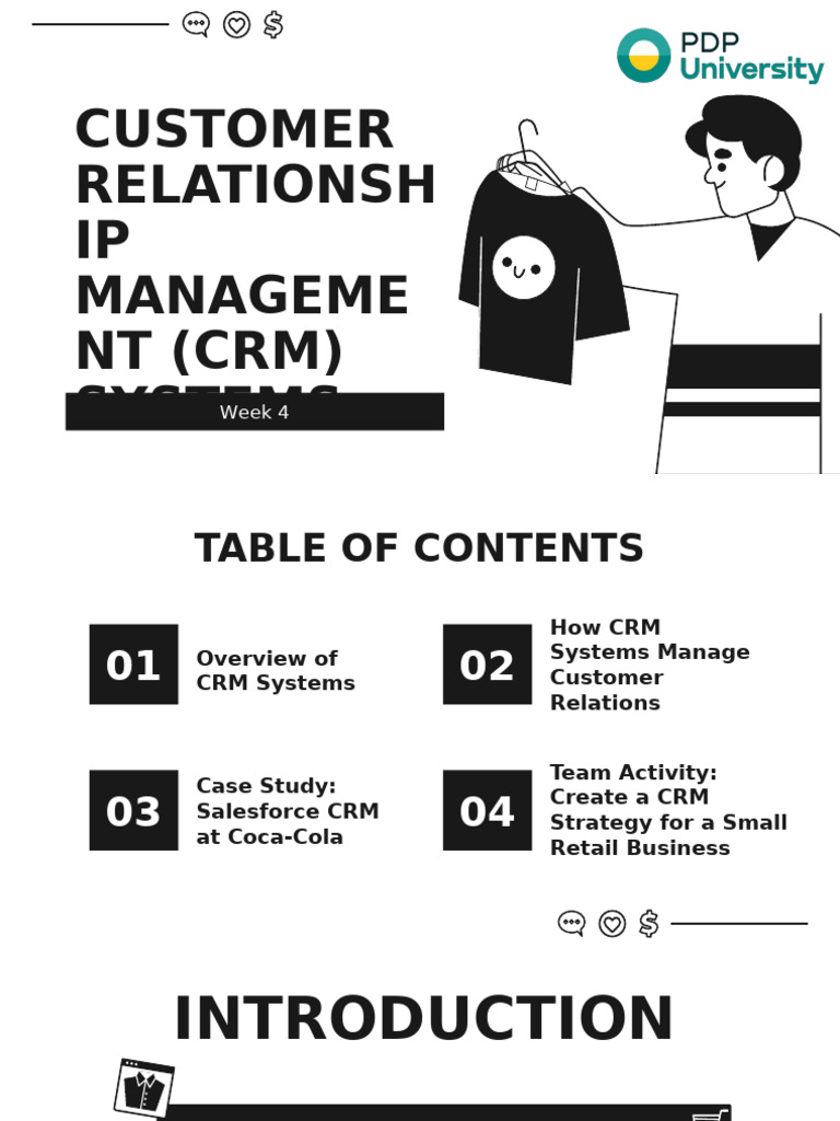 Enterprise in IT Week4, Lec 4 | PDF | Customer Relationship Management | Business Economics