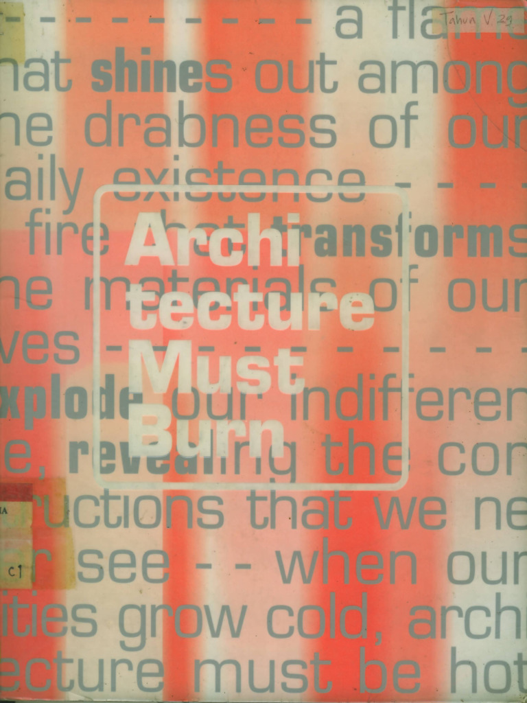 Architecture Must Burn (Aaron Betsky & Erik Adigard) | PDF