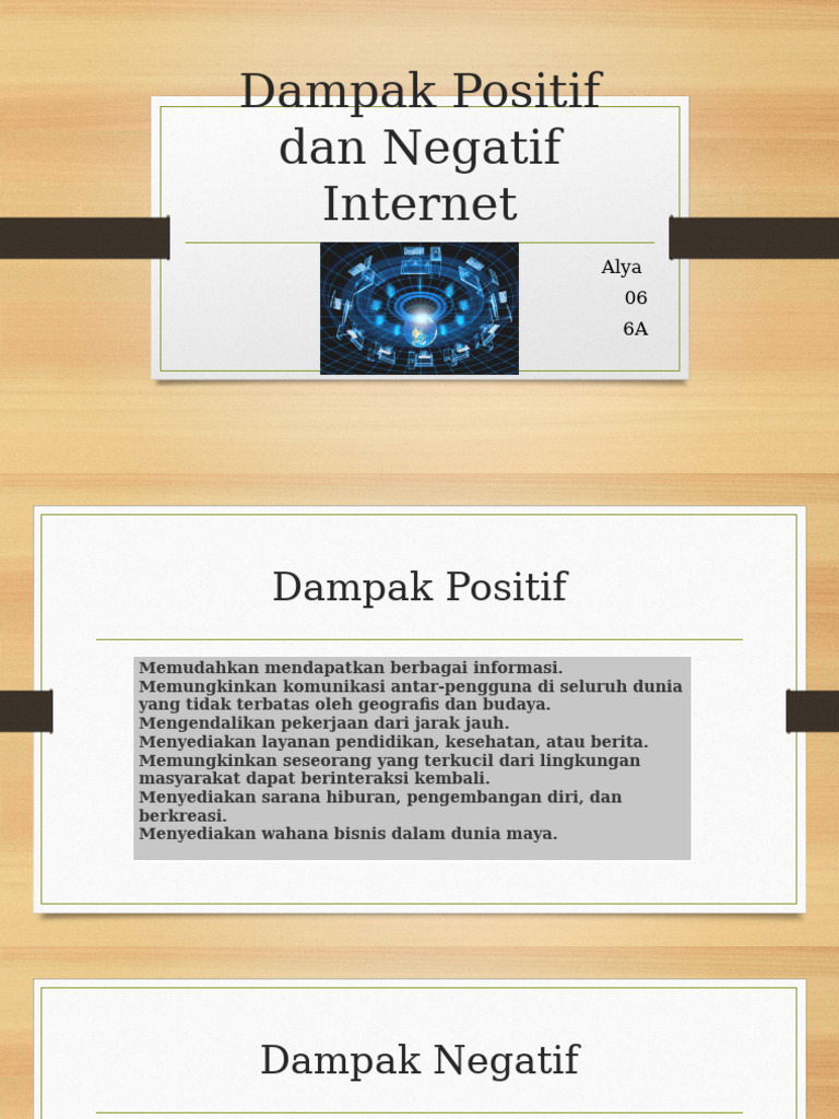 Dampak Positif Dan Negatif Internet | PDF Dampak Positif Dan Negatif Internet | PDF
