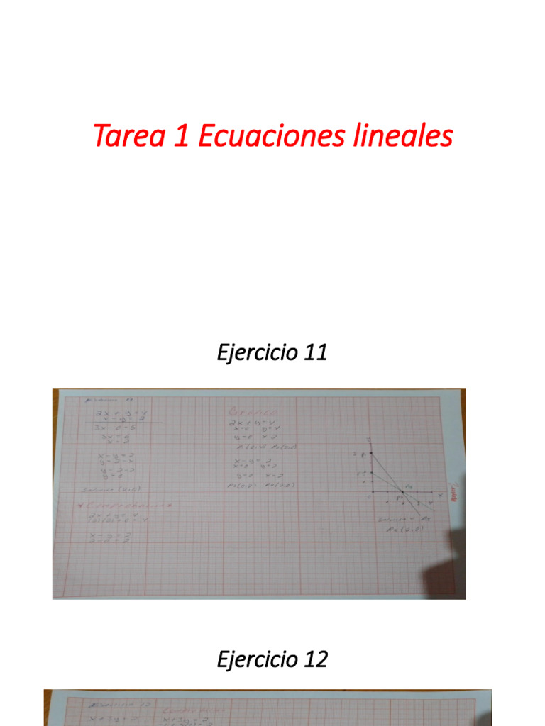 Tarea 1 Ecuaciones Lineales | PDF