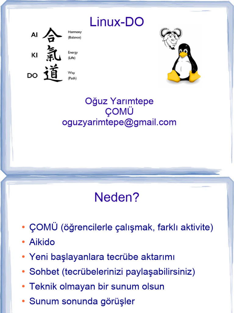 2012 Linux Ve Ogur Yazilim Gunleri - LinuxDO | PDF