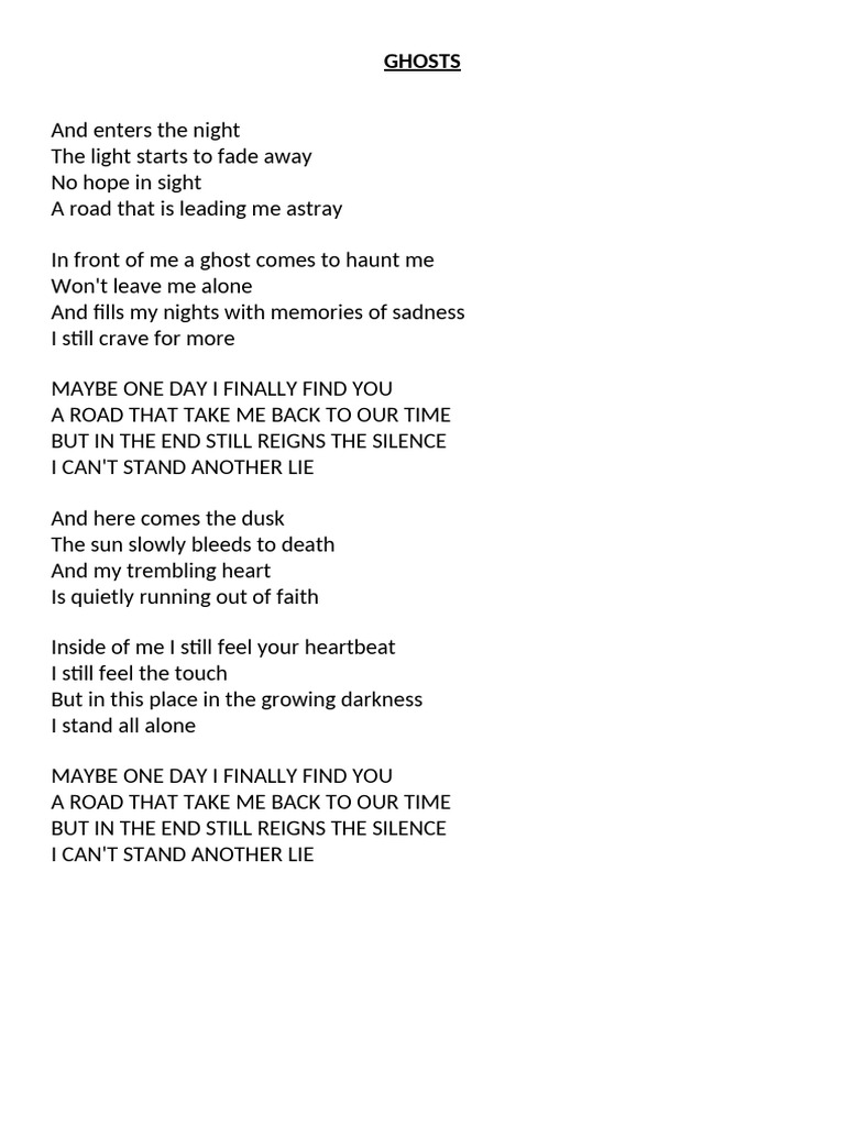 Ghosts | PDF
