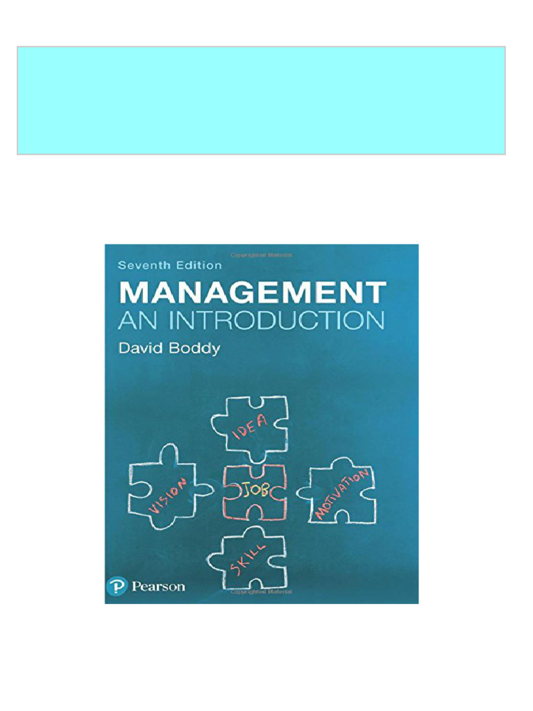 Management An Introduction David Boddy | PDF | Marketing | Corporate ...