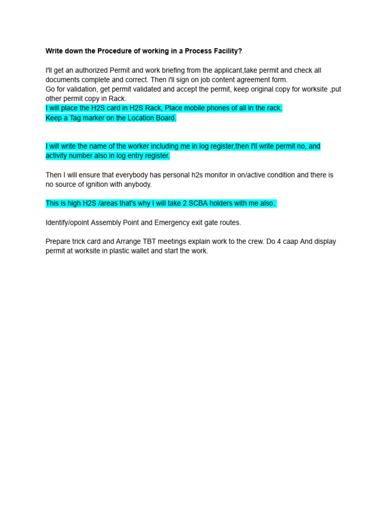 Station Entry Proceedure - 1 | PDF