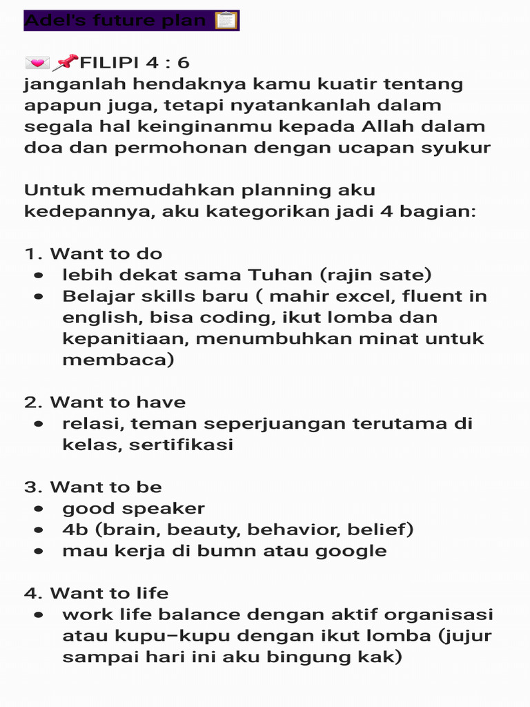 L's Future Plan | PDF