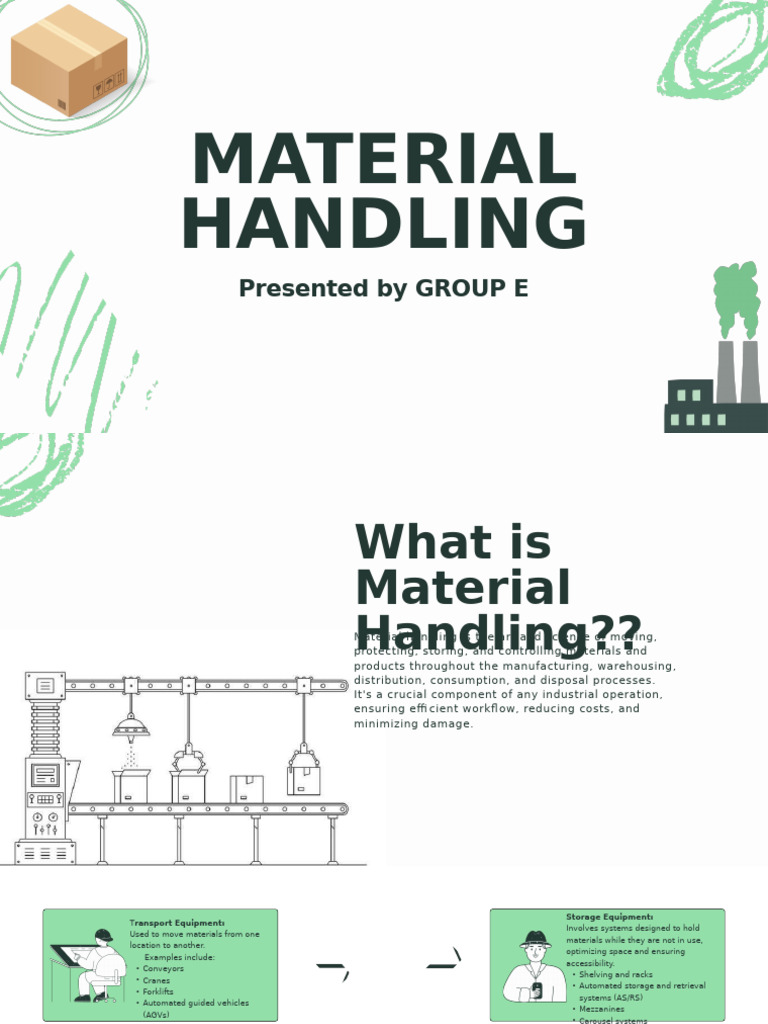 Material Handling | PDF | Engineering | Supply Chain Management
