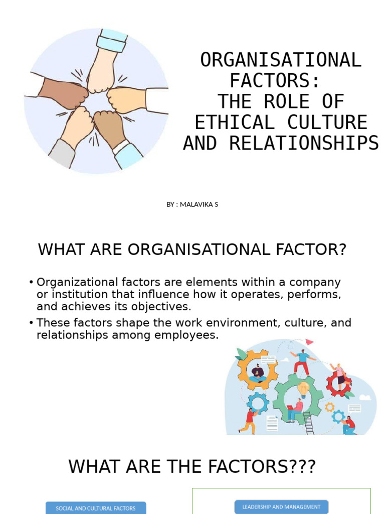 Organisational Factors | PDF | Organizational Culture | Psychology
