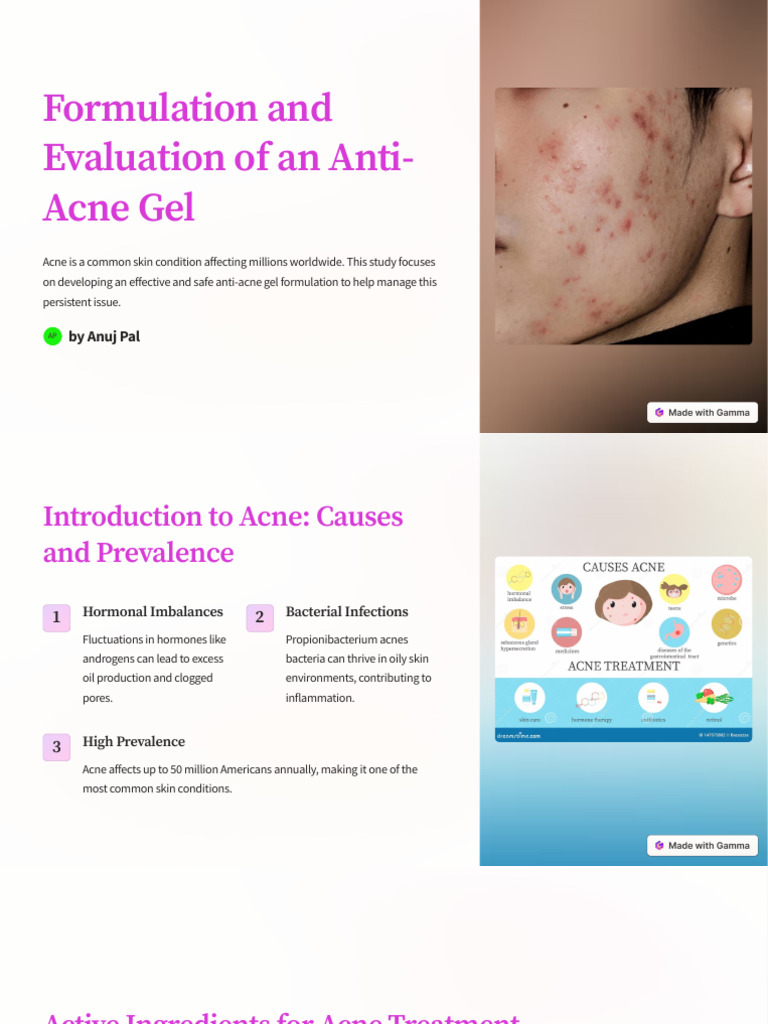 Formulation And Evaluation Of An Anti Acne Gel Pdf Topical Medication Medicine