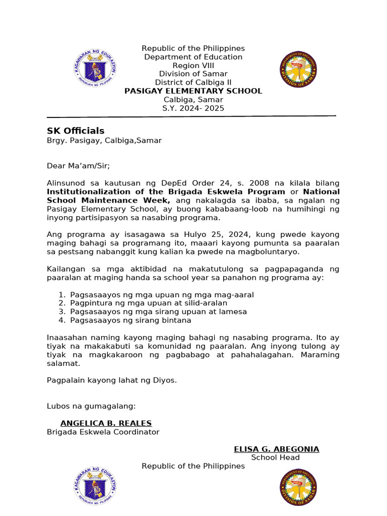Communication Letter | PDF