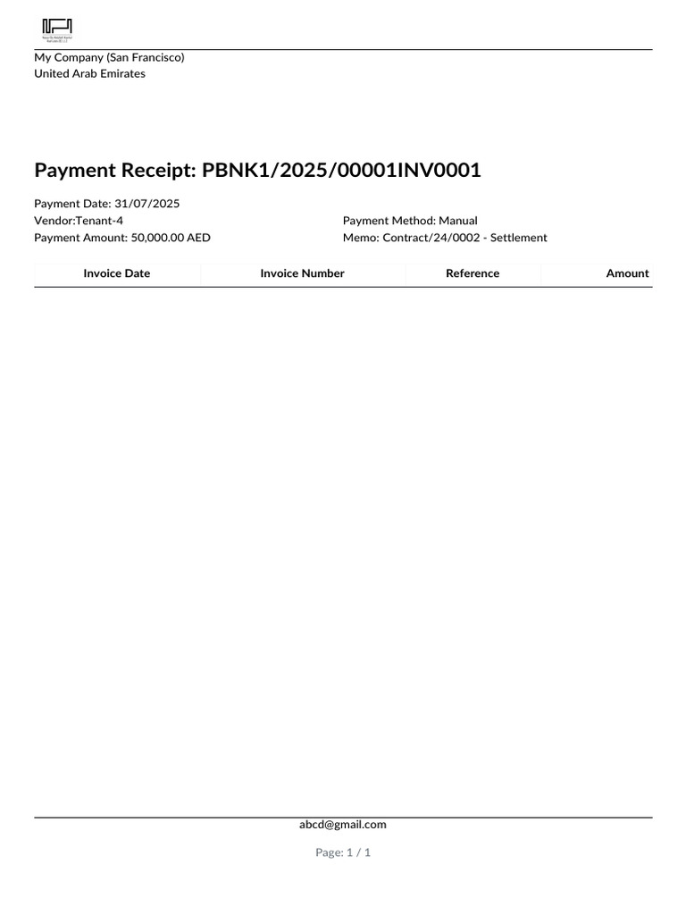 Payment Receipt | PDF