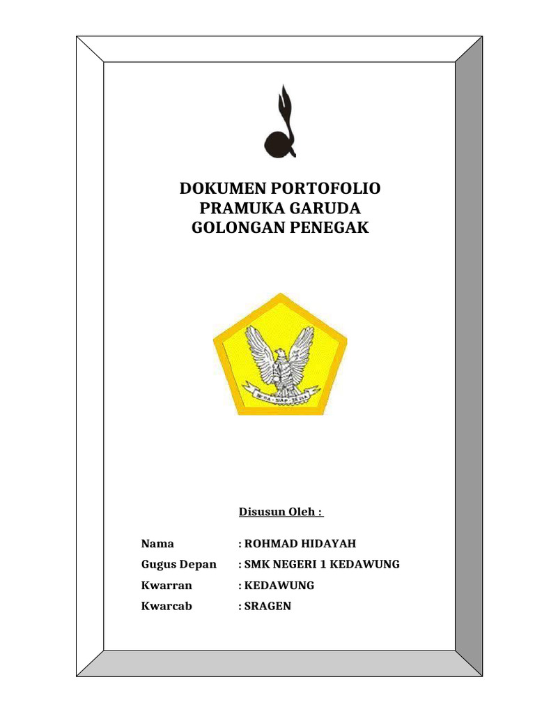 Format Portofolio Pramuka Garuda Penegak | PDF