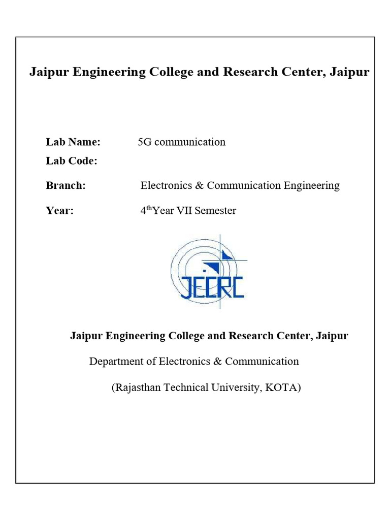 5g Communication Lab File Updated | PDF | Signal To Noise Ratio ...