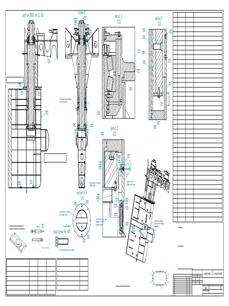 01 - Assembly of Rudder System Rev00 | PDF | Screw | Mechanical Engineering