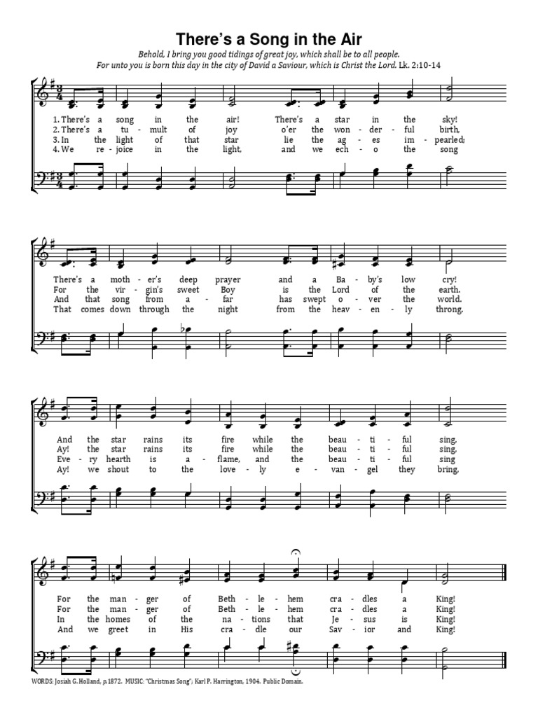 Theres A Song in The Air | PDF