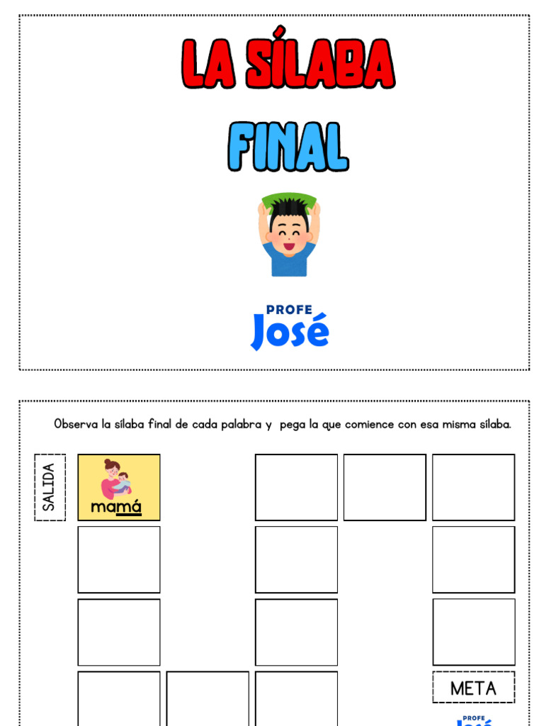 La Sílaba Final - Profe José | PDF