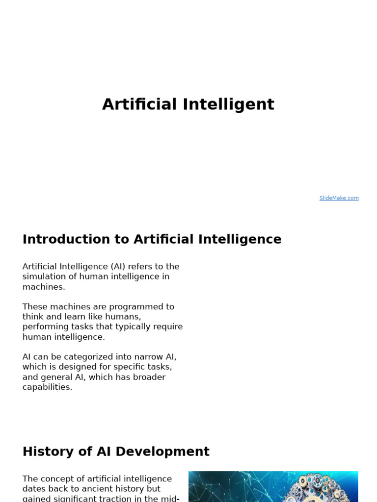 Artificial Intelligent | PDF | Artificial Intelligence | Intelligence (AI) & Semantics