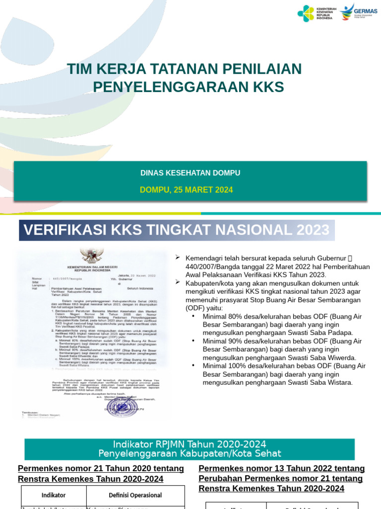 MATRIKS PENYELENGGARAAN KKS TIM KERJA Ok | PDF