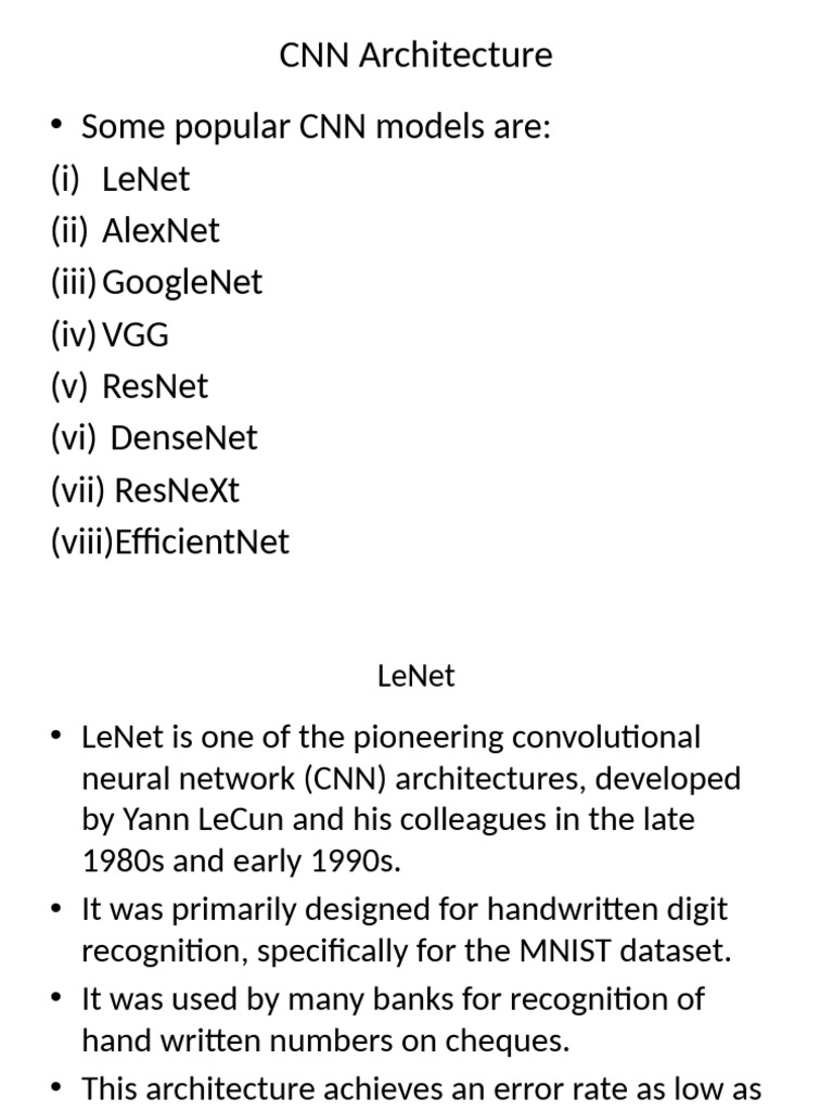 ML Lec 14 LeNeT CNN Architecture | PDF | Applied Mathematics | Learning ML Lec 14 LeNeT CNN Architecture | PDF | Applied Mathematics | Learning