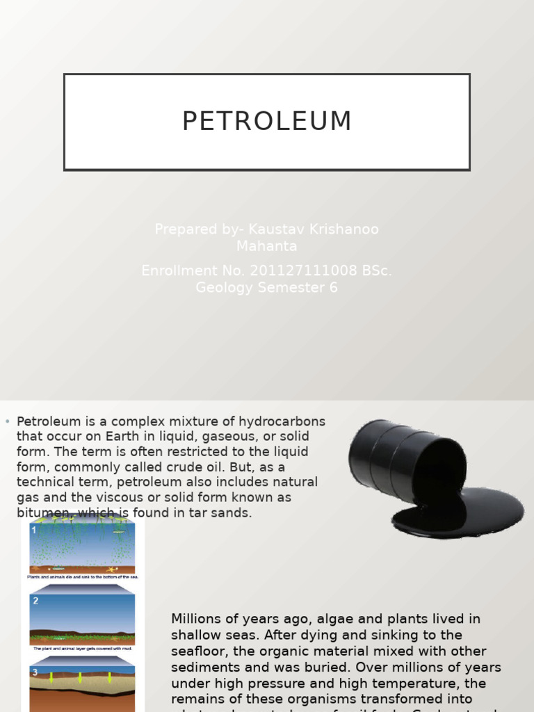 PETROLEUM | PDF | Petroleum | Petroleum Reservoir