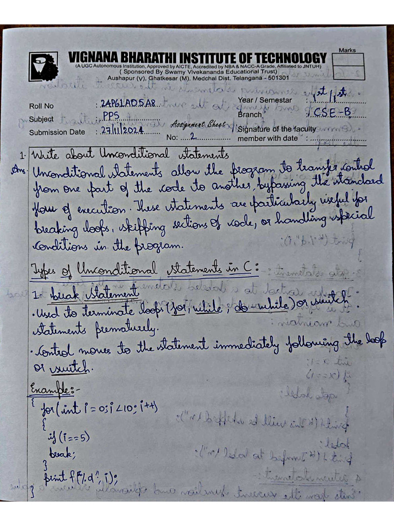 Pps Assignment 2 Pdf