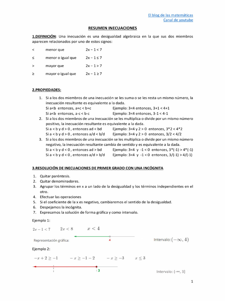 Inecuaciones y Sistemas de Inecuaciones | PDF