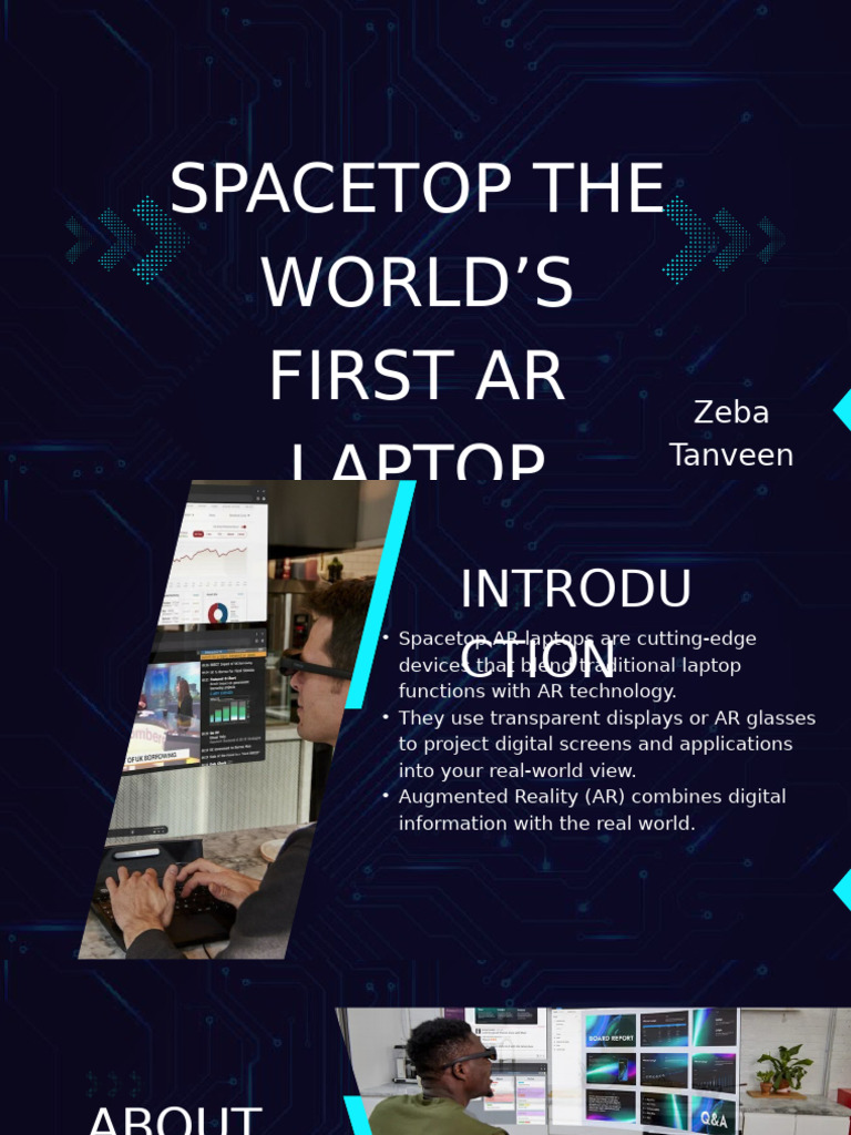 Spacetop: World's First AR Laptop | PDF | Augmented Reality | Laptop